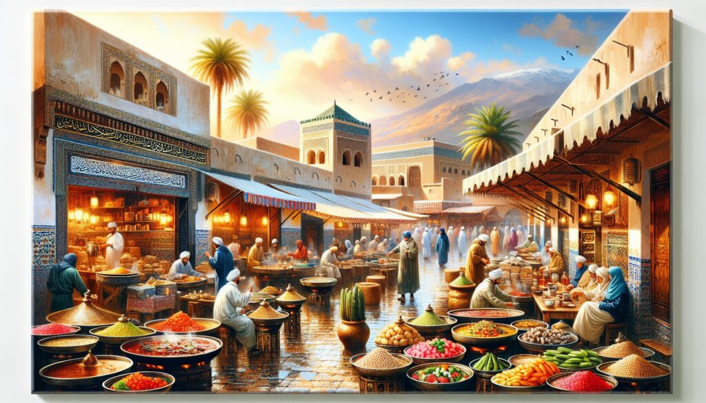 Gastronomía marroquí auténtica en Fkih BenSaleh; Beni Mellal; Marruecos ...