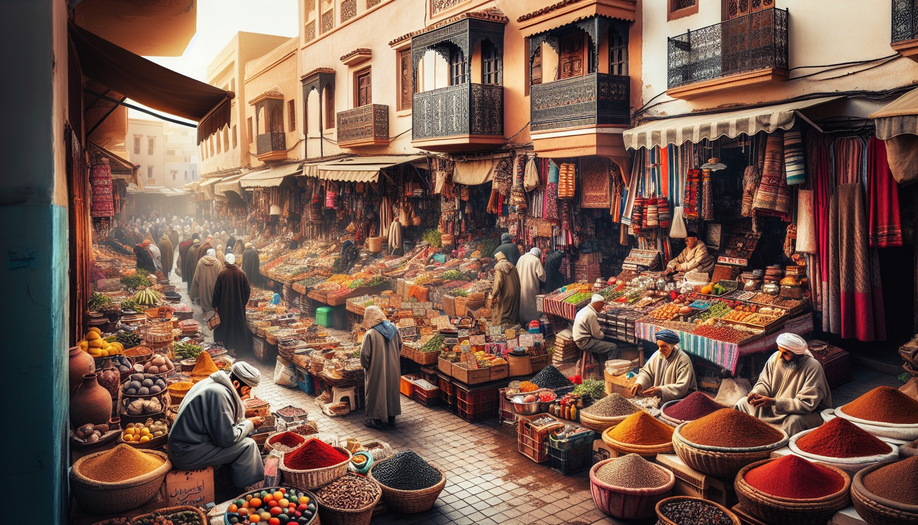 Mercados Tradicionales en Youssoufia; Safi; Marruecos - Mardedunes